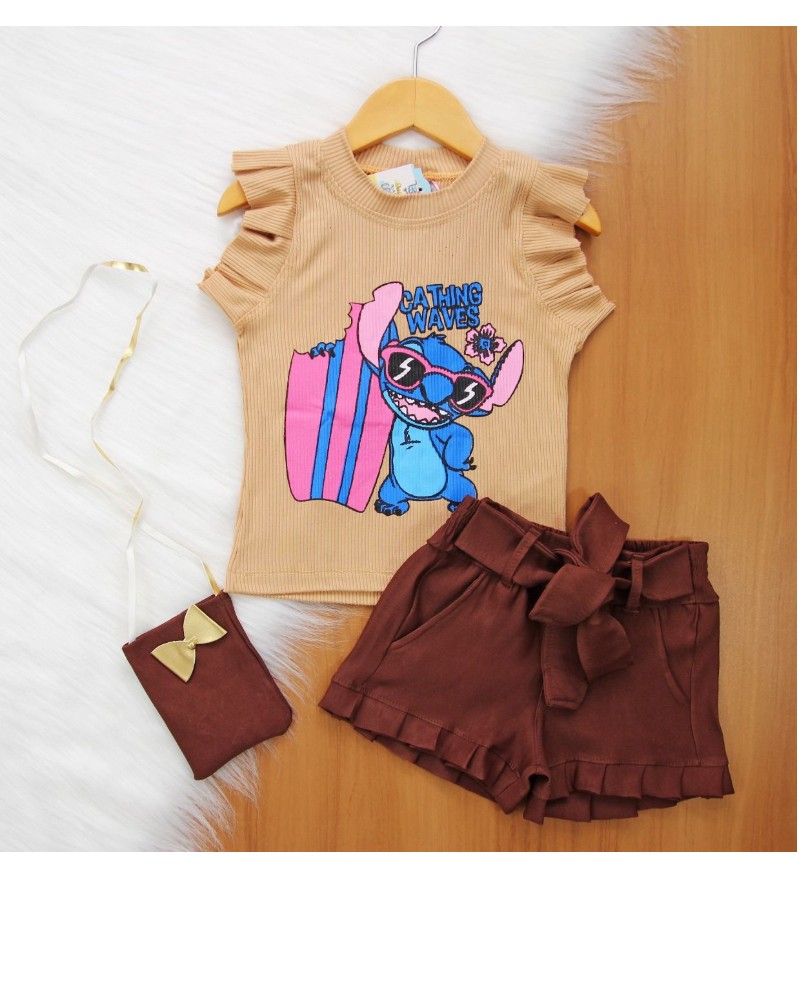 Conjunto Stich Surf | Turma da Gatinha - Moda Infantil